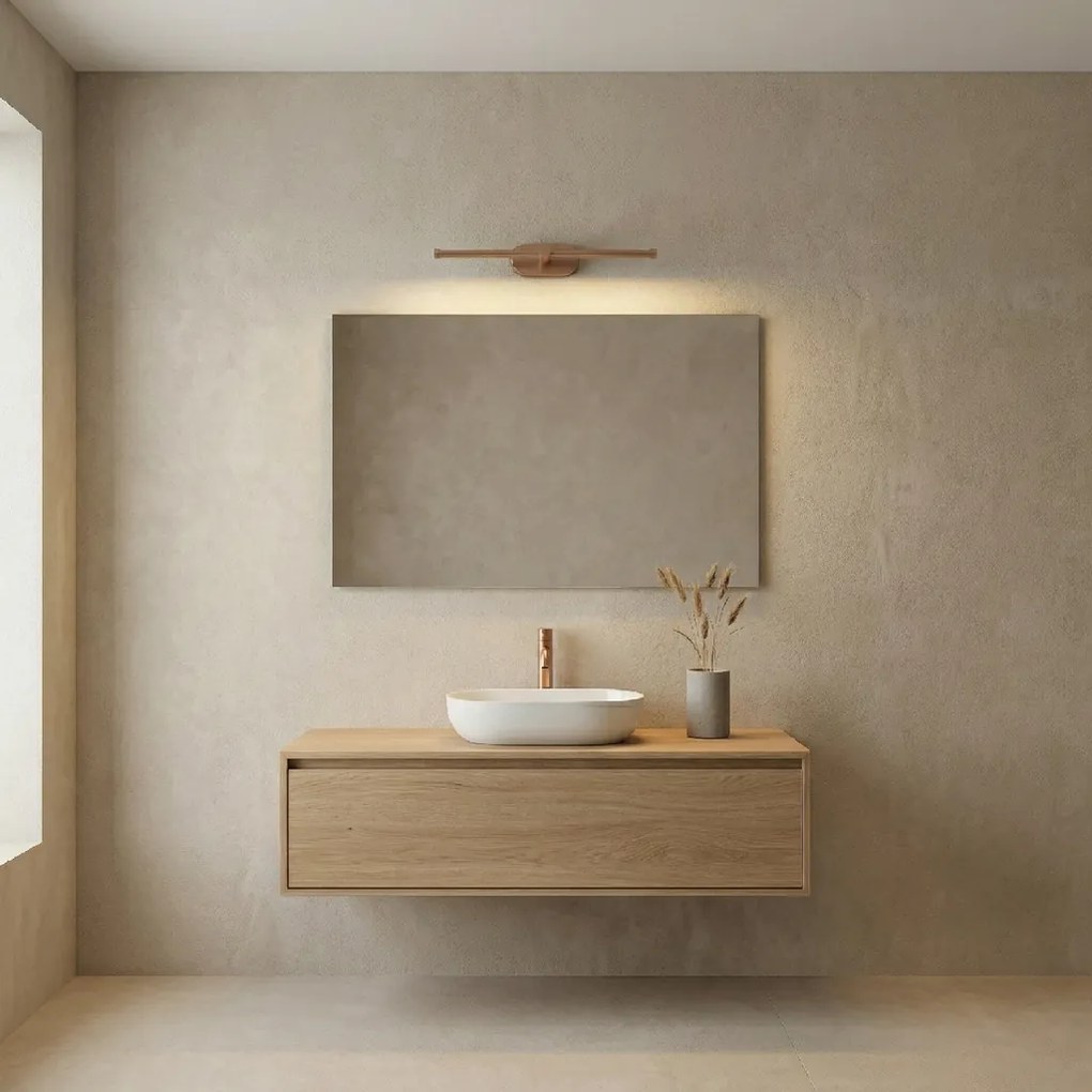 Toolight Toolight, LED nástěnné svítidlo 40cm, 13W, 4000K, 1000lm, APP1895-1W, měděná matná, OSW-66050