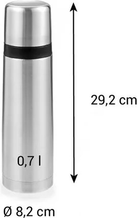TESCOMA Termoska s 2 hrníčky CONSTANT Tandem 0,7 l,nerez