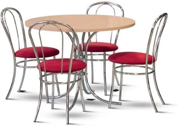STIMA Jídelní set Ravenna-Bistro - stůl deska lamino průměr 90 cm + 4 židle