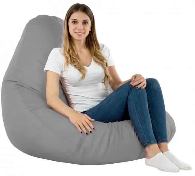 Sedací vak DROP XXL šedý OUTDOOR