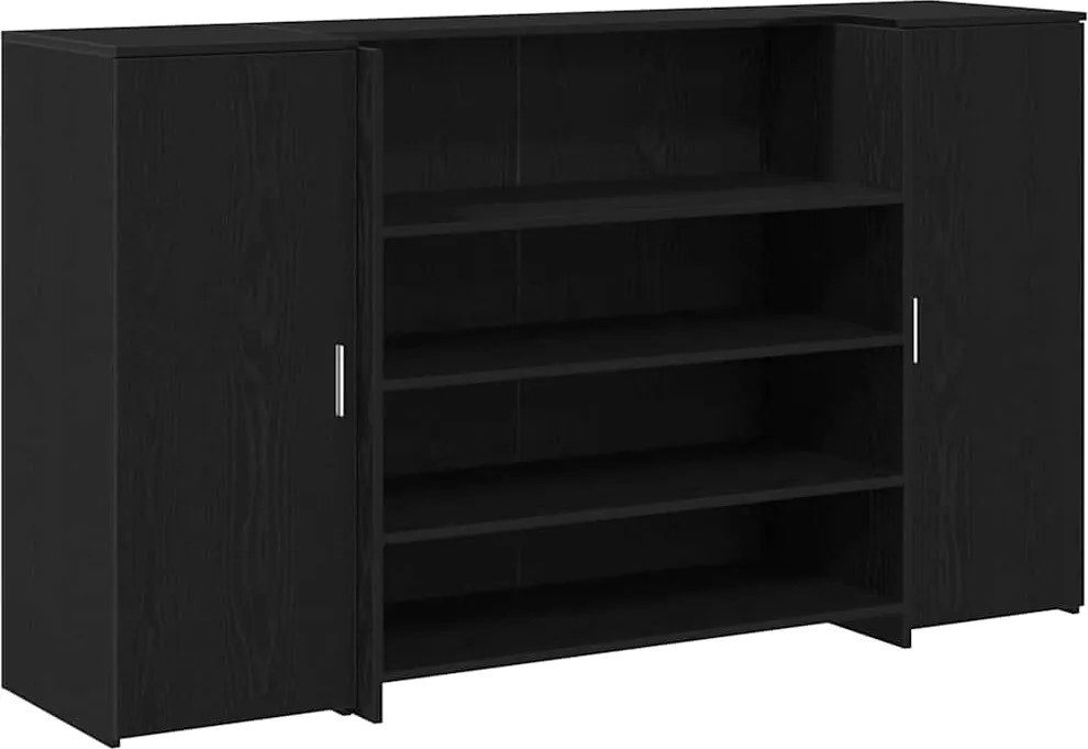 Recepční stůl černý dub 180 x 50 x 103,5 cm, konstrukční dřevo 3324170