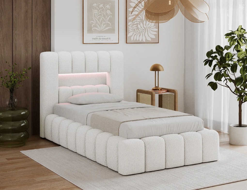 Postel Lamica 90x200 + Dřevěný rám/Standardní zdvih/kontejner