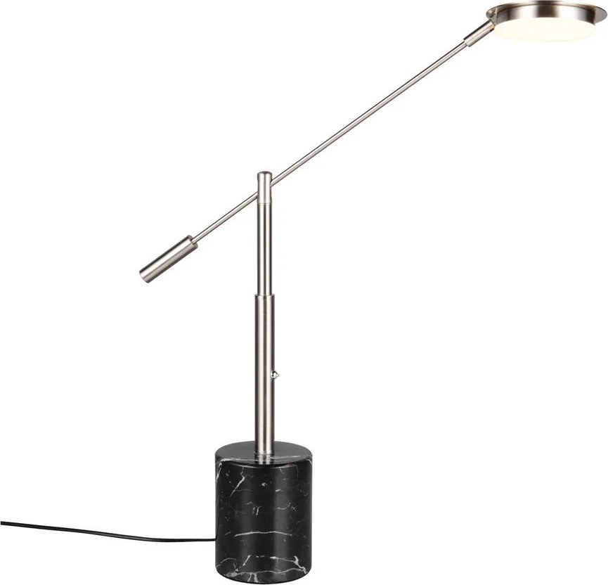 Černá/ve stříbrné barvě LED stolní lampa (výška 65 cm) Fiore – Trio Select