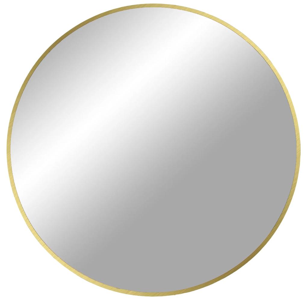 Nordic Experience Zlaté kulaté nástěnné zrcadlo Vardar 80 cm
