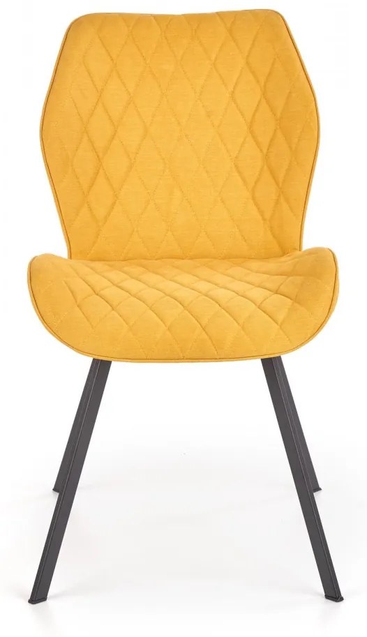 Designová židle Eviana hořčicová