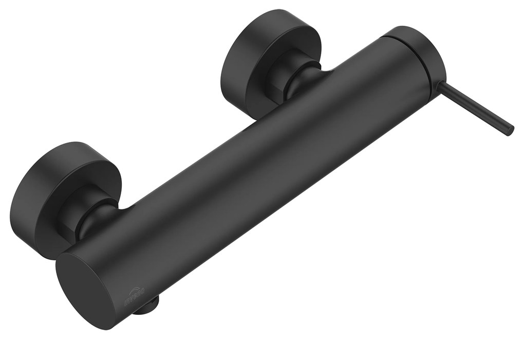Invena Kalitea, nástěnná sprchová baterie 150mm, černá matná, INV-BN-72-004-V