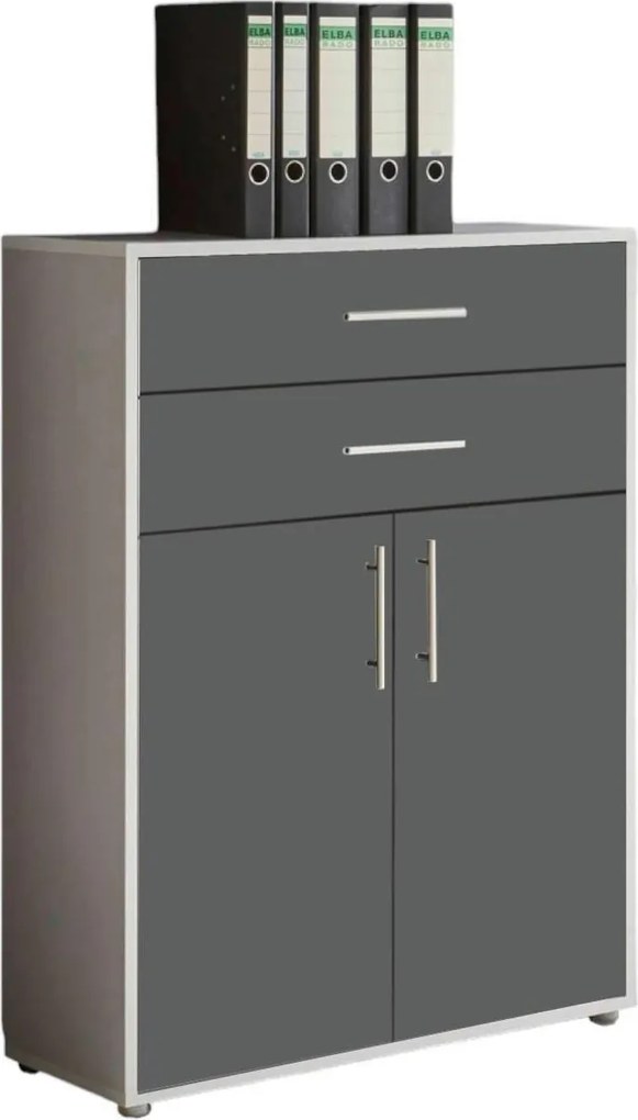XXXLutz SKŘÍŇ NA ŠANONY, antracitová, světle šedá, 84,4/113,6/33 cm MID.YOU - Online Only kancelářský nábytek - 001067016910