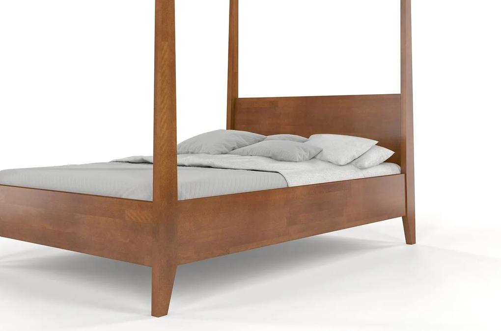 Buková postel s baldachýnem - Canopy   , Buk přírodní, 120x200 cm