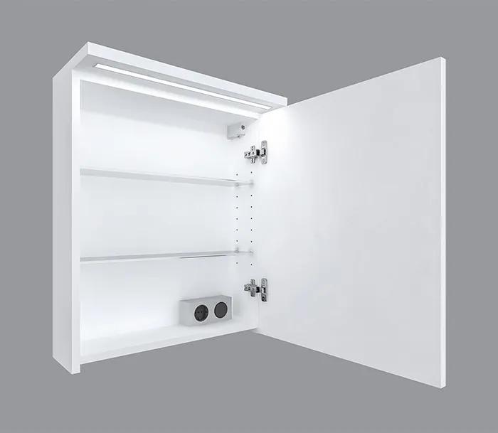 A-Interiéry Zrcadlová skříňka závěsná s LED osvětlením Elis W 50 ZS - elis w 50zs