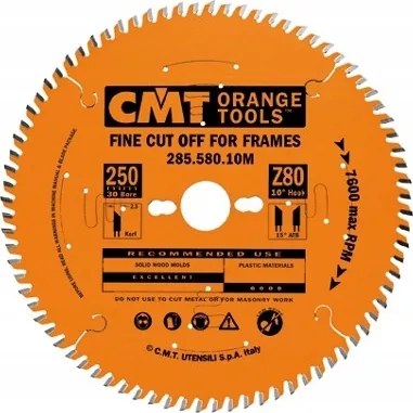 Cmt 285.580.10M Pila Hm D=250 F=30 Z=80 K=3,0/2,5