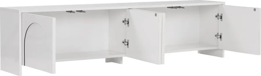 Bílý TV stolek 180x45x32 cm Aurelia – Kalune Design