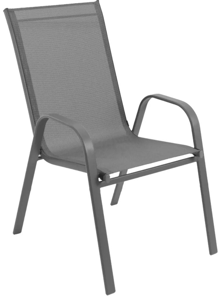 Bluegarden Zahradní židle Polo světle šedá