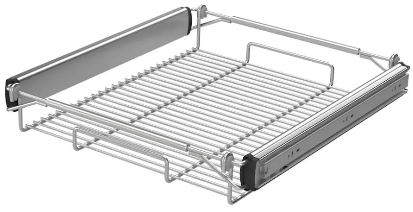 In-Design Polička na prádlo plný výsuv stříbrná Šířka koše (mm): 720 mm, Minimální nastavitelná šířka: 780 mm, Maximální nastavitelná šířka: 930 mm