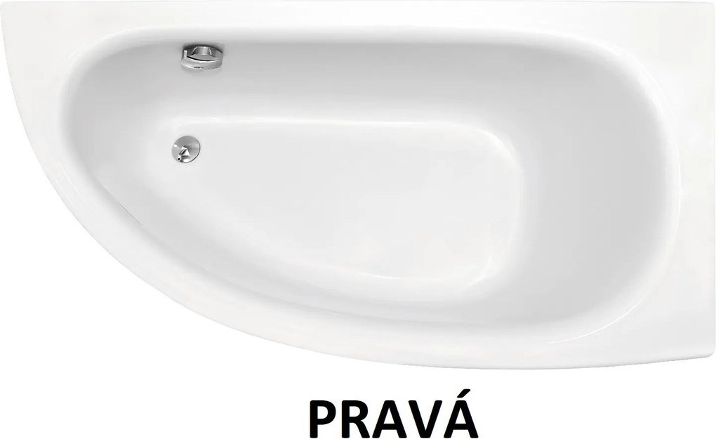 Besco MILENA 150 cm VANMIL150P vana bez nožiček pravá