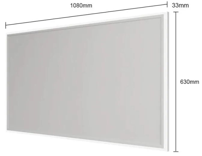 ByeCold | Stropní infrapanel | LED světlo | 660W | 108x63 cm | Dálkový ovladač | Výhřevnost 12m² | HH1006L