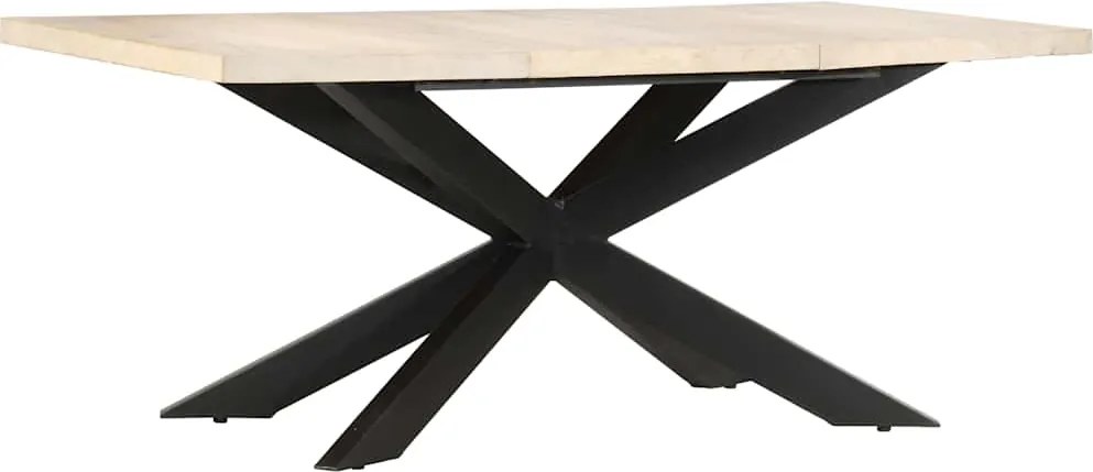 Jídelní stůl 180 x 90 x 76 cm masivní bělené mangovníkové dřevo 285964