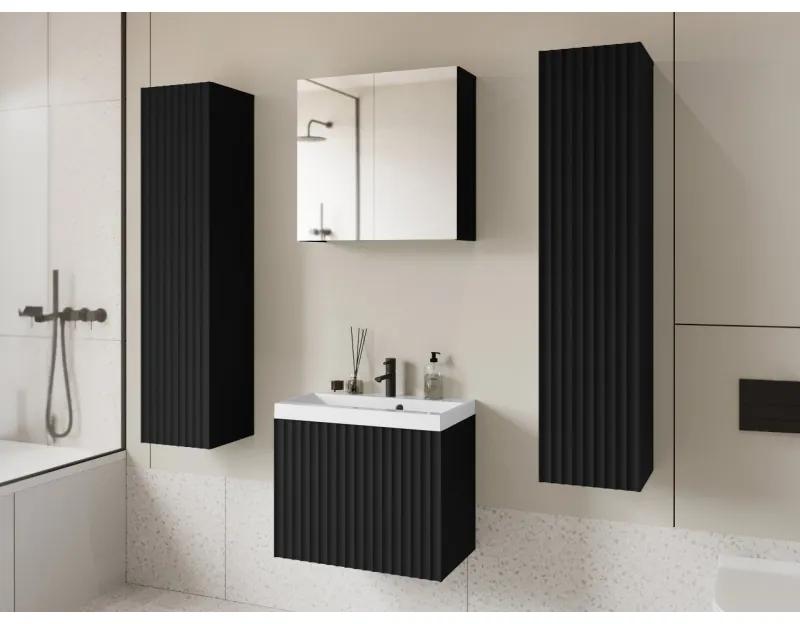 Koupelnový nábytek Damysos II XL, Barva: černý grafit, Sifon k umyvadlu: ne, Baterie: Economico BYU 020M
