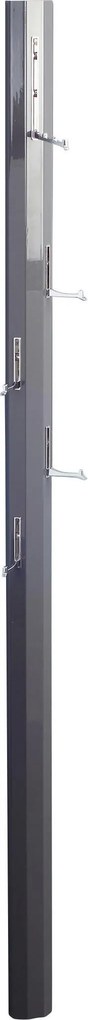 XXXLutz ŠATNÍ PANEL, antracitová, barvy chromu, 8/185/4 cm - Šatní panely - 001815006705