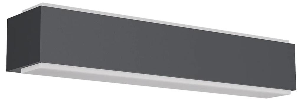 Redo 90407 nástěnné LED svítidlo Dash tmavě šedé, 15,5W, 3000K, 36cm