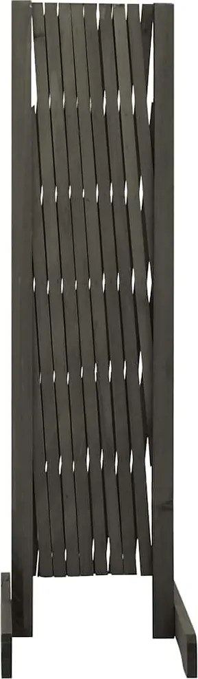 Zahradní trelážový plot šedý 180 x 100 cm masivní jedle 314829