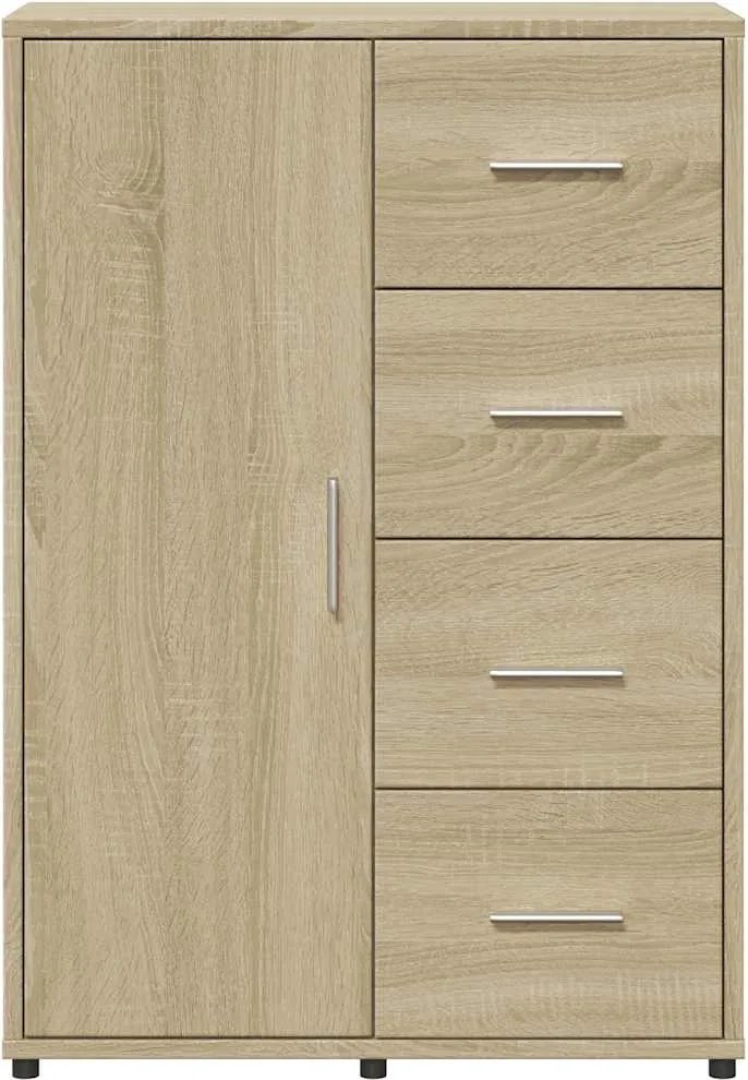 Příborníky 2 ks dub sonoma 60 x 31 x 84 cm kompozitní dřevo 3276590