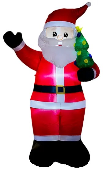 LED světelná dekorace Santa Claus, napájení: síťové, studená bílá, výška: 245 cm