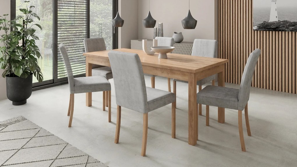 ADRK Furniture Sada stůl s židlemi RODOS 81 SE-ROD-81-L
