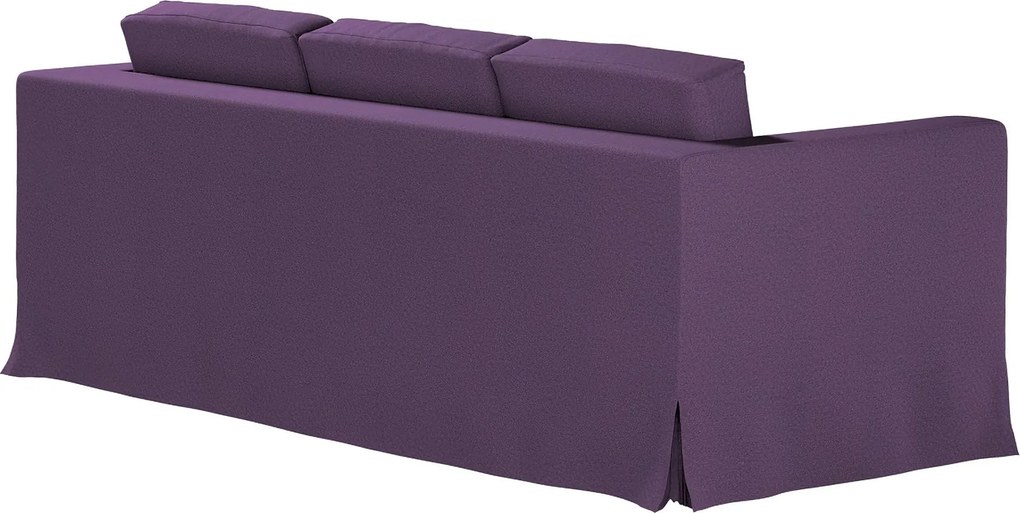 Potah na pohovku IKEA Karlanda 3-místná nerozkládací, dlouhý barva fialová látka pletený vzor
