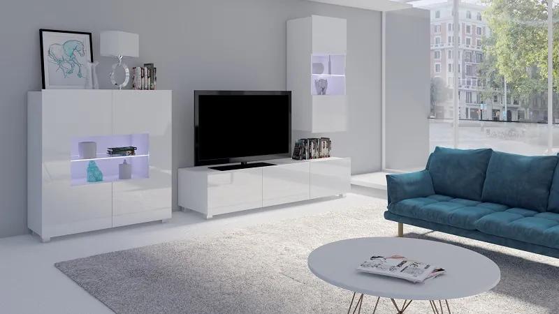 Televízní stolek 100 Calabrini Zvolte barevné provedení: Černý lesk