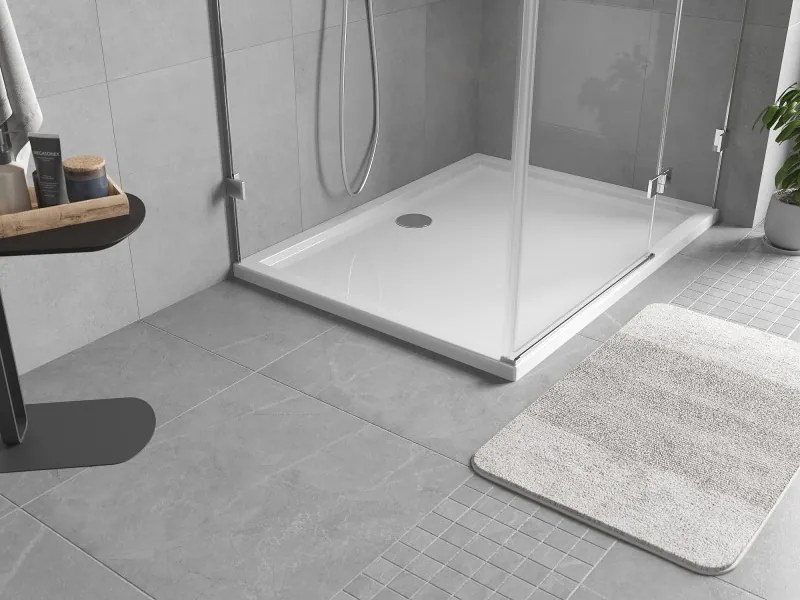 Mexen Flow obdélníkový sprchový kout slim 95 x 70 cm, bílý lesk - 46R107095