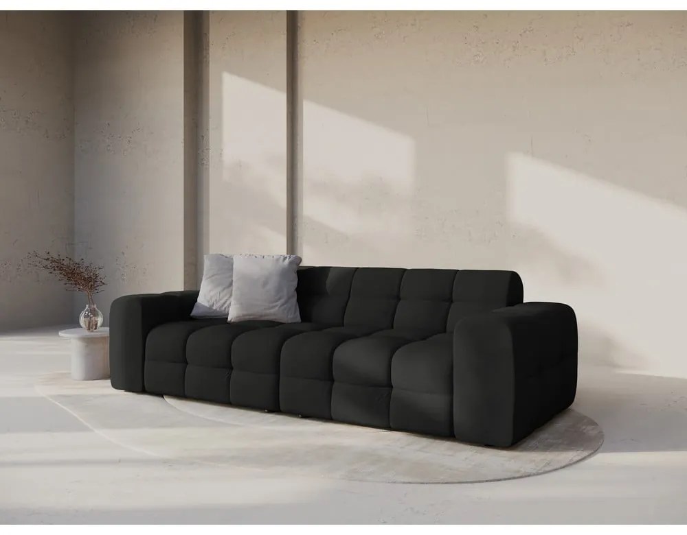 Černá pohovka 255 cm Kendal – Micadoni