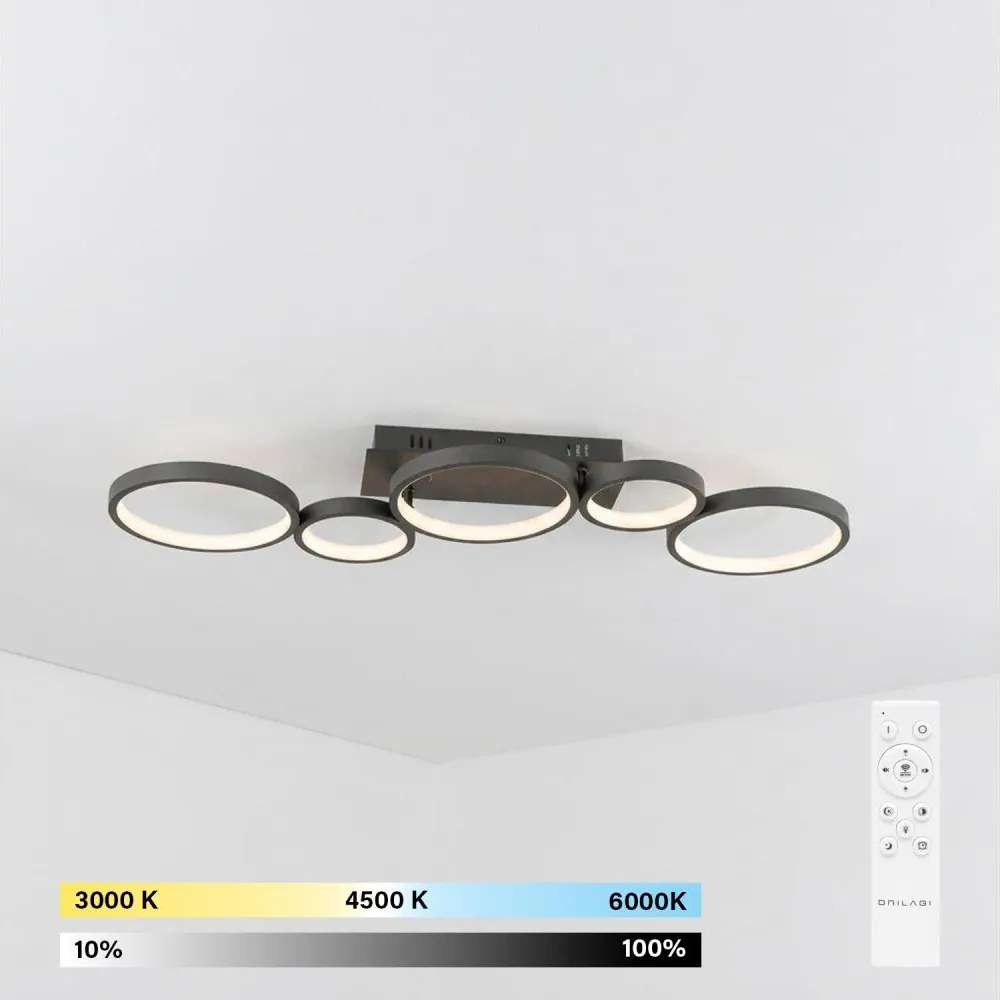 BRILAGI - LED Stmívatelné stropní svítidlo RINGO LED/34W/230V černá + DO