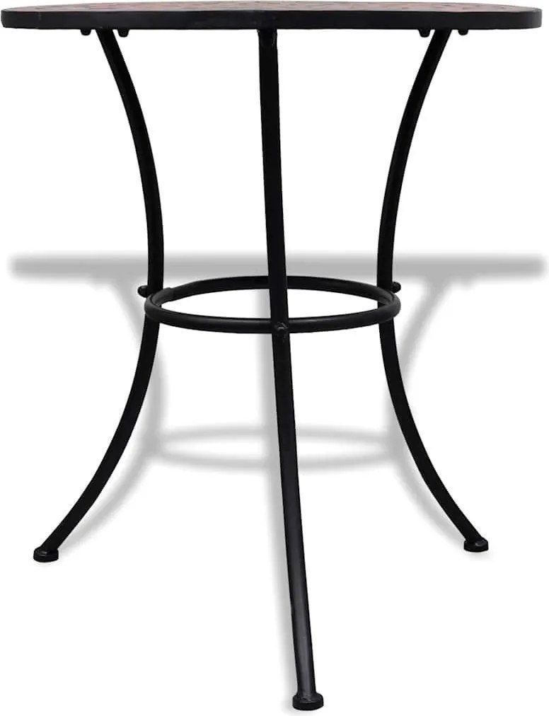 3dílný bistro set mozaikový keramický terakota 271770