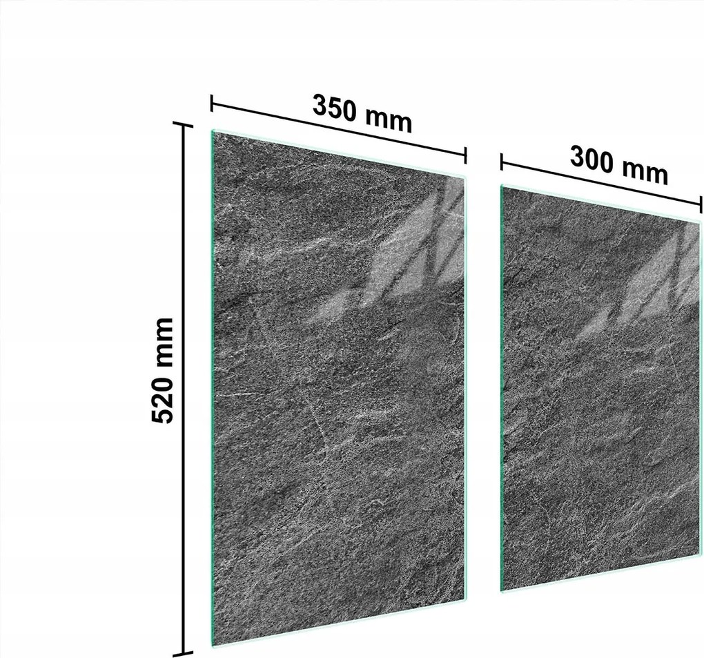 Skleněná Ochranná Deska Do Kuchyně 65x52 Břidlice