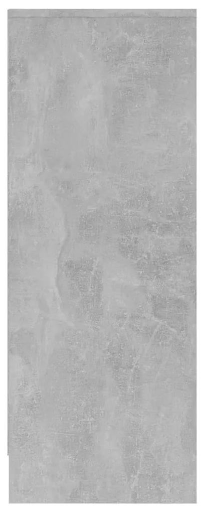 Botník betonově šedý 31,5 x 35 x 90 cm dřevotříska - Default Title
