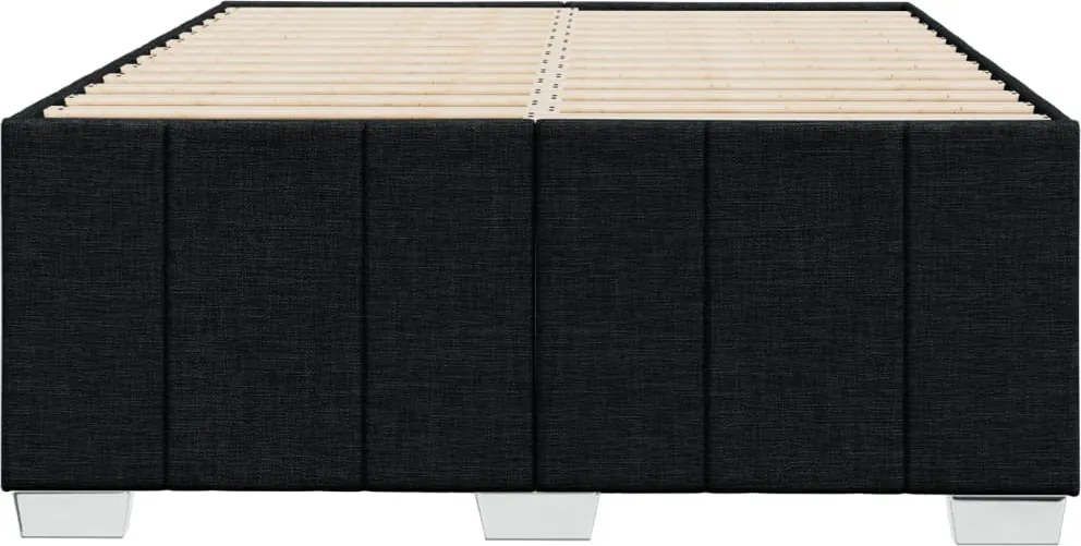 Rám postele bez matrace černý 120 x 200 cm textil 3284827