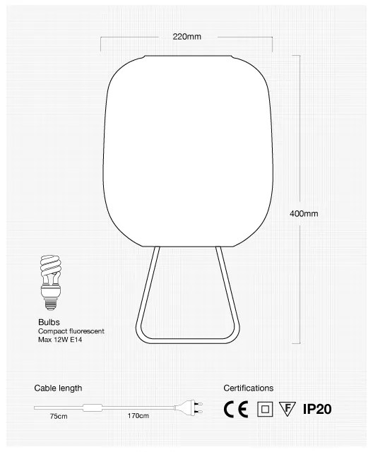 Himmee T1UPO Stolní lampa, dub