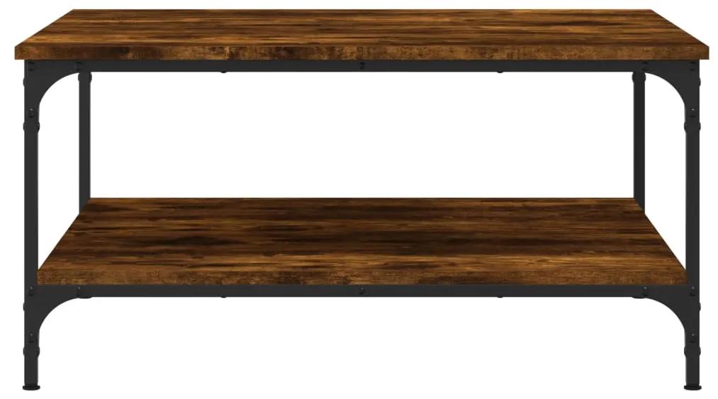 Konferenční stolek kouřový dub 80 x 80 x 40 cm kompozitní dřevo - Default Title