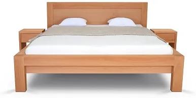 Postel Postelia CAPRI, 160x200 cm, dub - dřevěná postel z masivu o šíři 12x8 cm