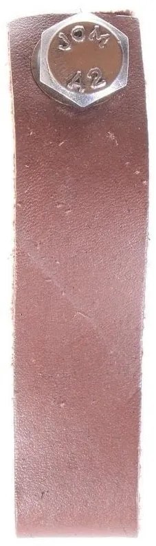La finesse Kožená úchytka Medium Brown 9 cm, hnědá barva, kůže