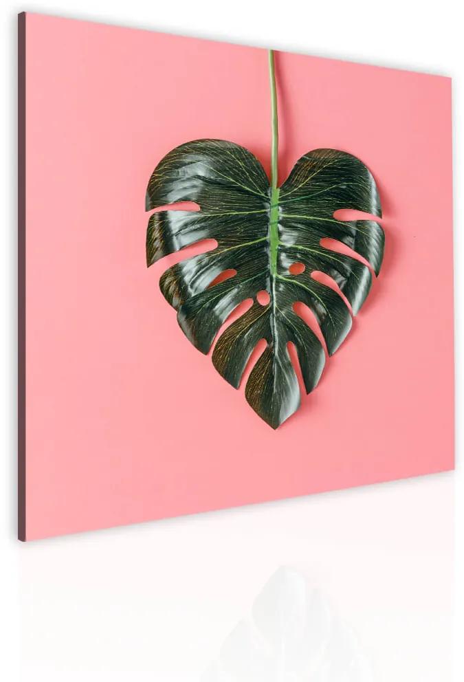 Obraz srdce z listu Velikost (šířka x výška): 30x30 cm