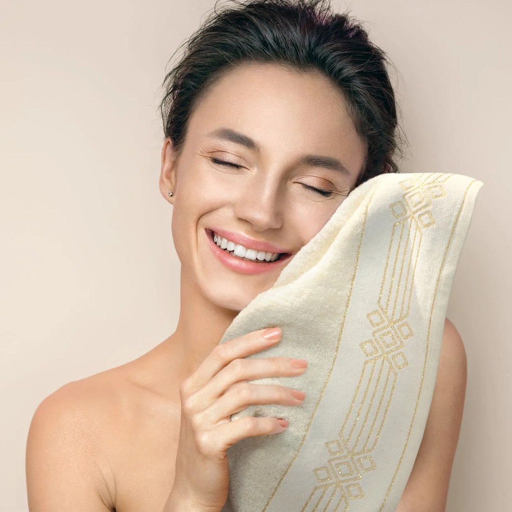 SADA RUČNÍKŮ KAMELA 6KS 50X90 CM ČERNÁ