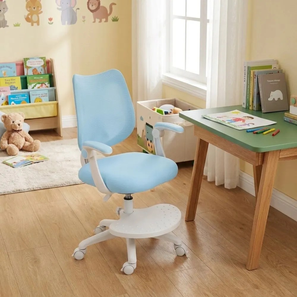 Dětská rostoucí židle Neoseat JUNI 022 — látka, pratelný potah, modrá