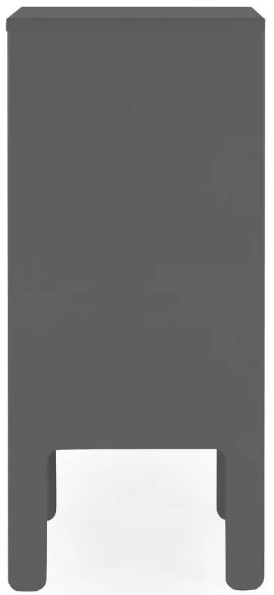 Matně šedá lakovaná skříňka Tenzo Uno 40 x 40 cm
