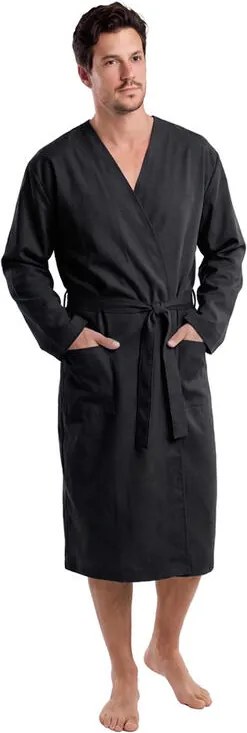 SCANquilt župan FITNESS BAG kimono antracitová župan L/XL