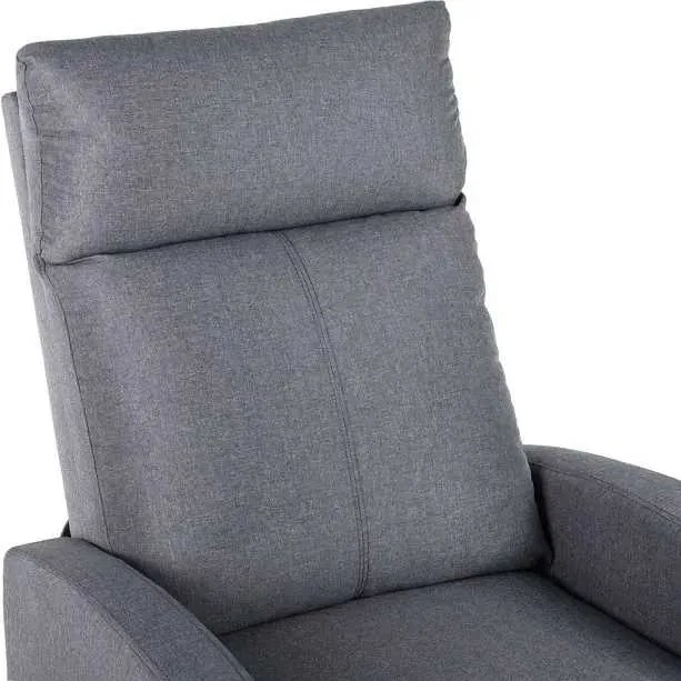 LuxuryForm DESIGN Televizní křeslo RUFO s polohováním - šedé