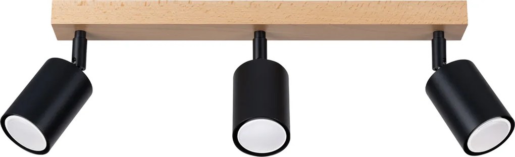 Sollux Lighting Stropní svítidlo VERDO 3L černé