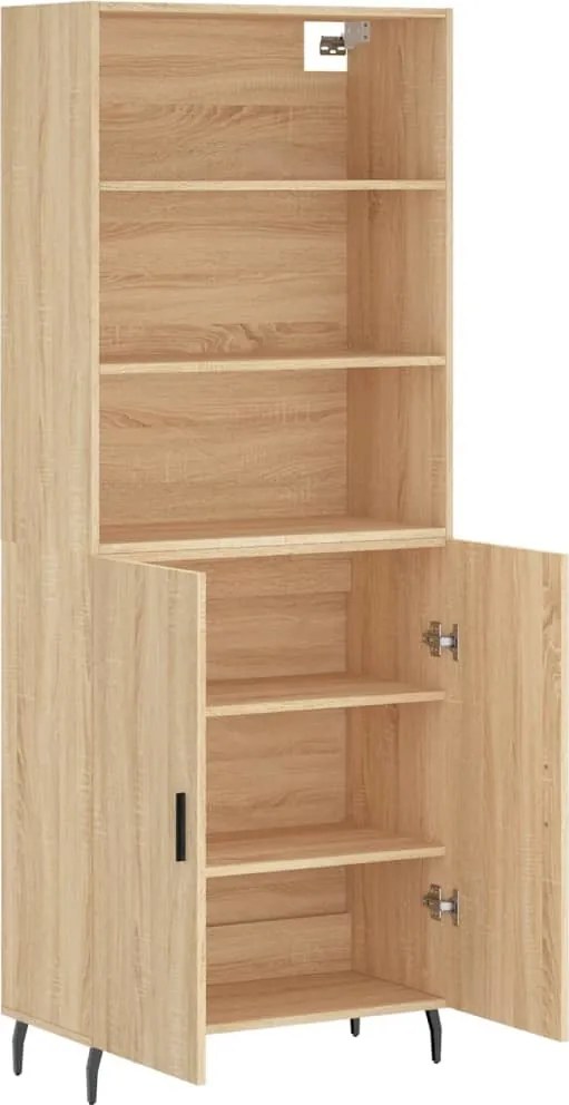 vidaXL Skříň highboard 69,5 x 34 x 180 cm kompozitní dřevo [3189272] Barva: Bílá