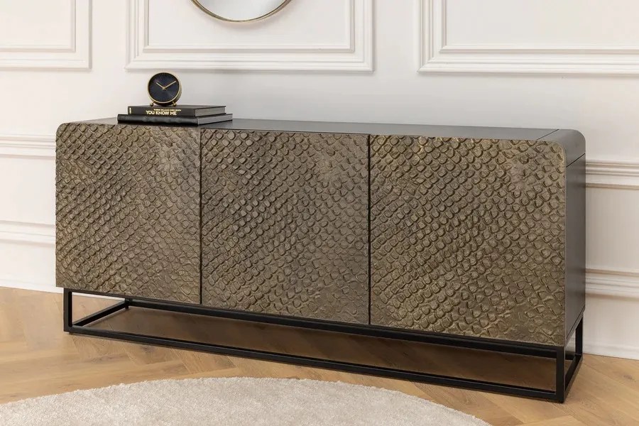 Designová komoda Pallaton 160 cm hnědé mango