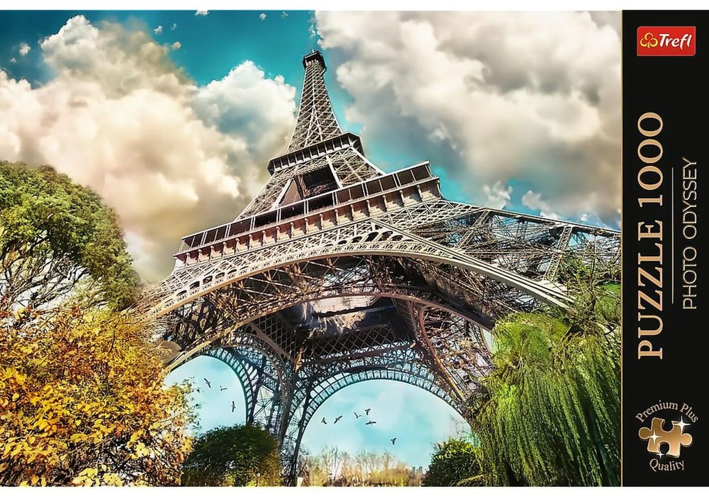 Trefl Puzzle Premium Plus - Photo Odyssey:Eiffelova věž v Paříži, Francie 1000dílků 68,3x48cm v krab 40x27